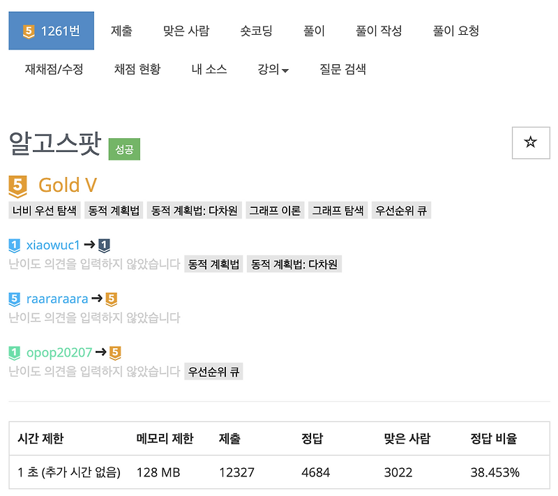 [ BOJ 백준 1261번 - 알고스팟 ] 해설 및 코드