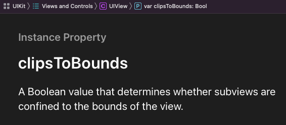 [iOS] clipsToBounds / masksToBounds