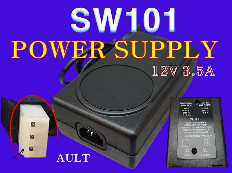 아답터 12V 3.5A AC Adapter Power Supply SW-101 KA-00-21-F-01 SW 101 OUT ...