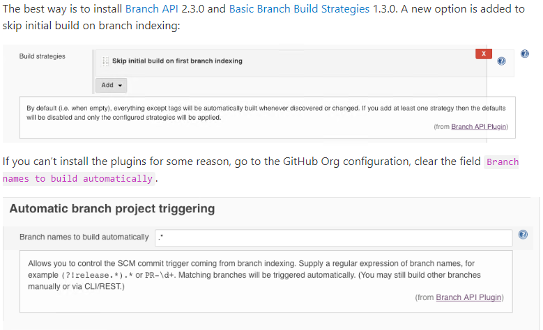 MultiBranches pipleline 방식 주의사항!(Branch Indexing)