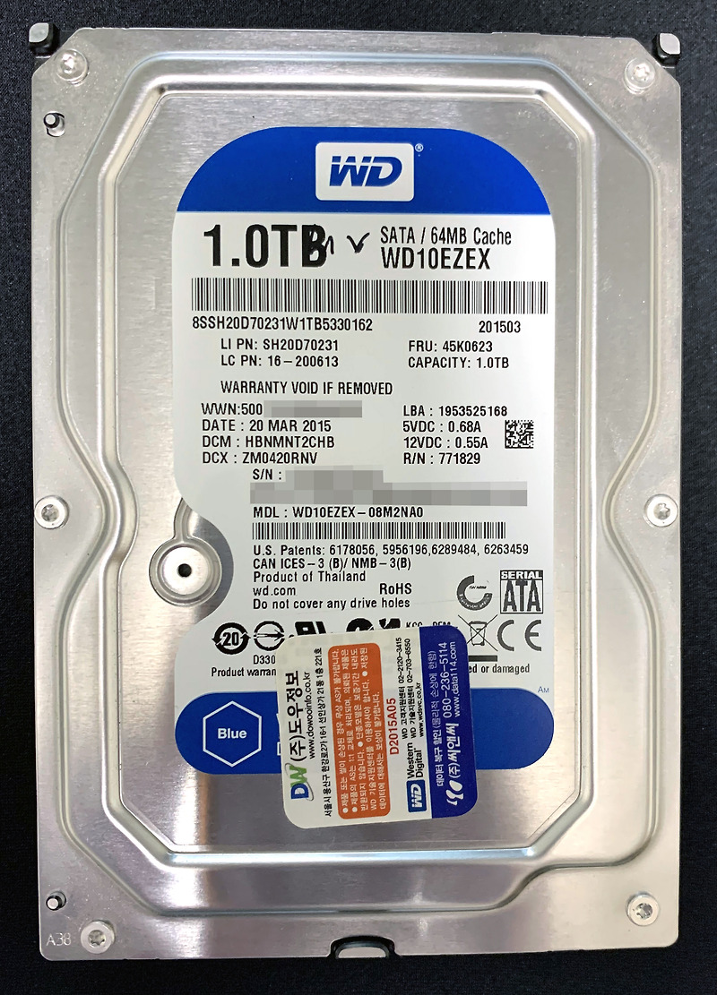 [HDD] Western Digital Blue 1TB 「WD10EZEX-08M2NA0」 — It's Time to do ...