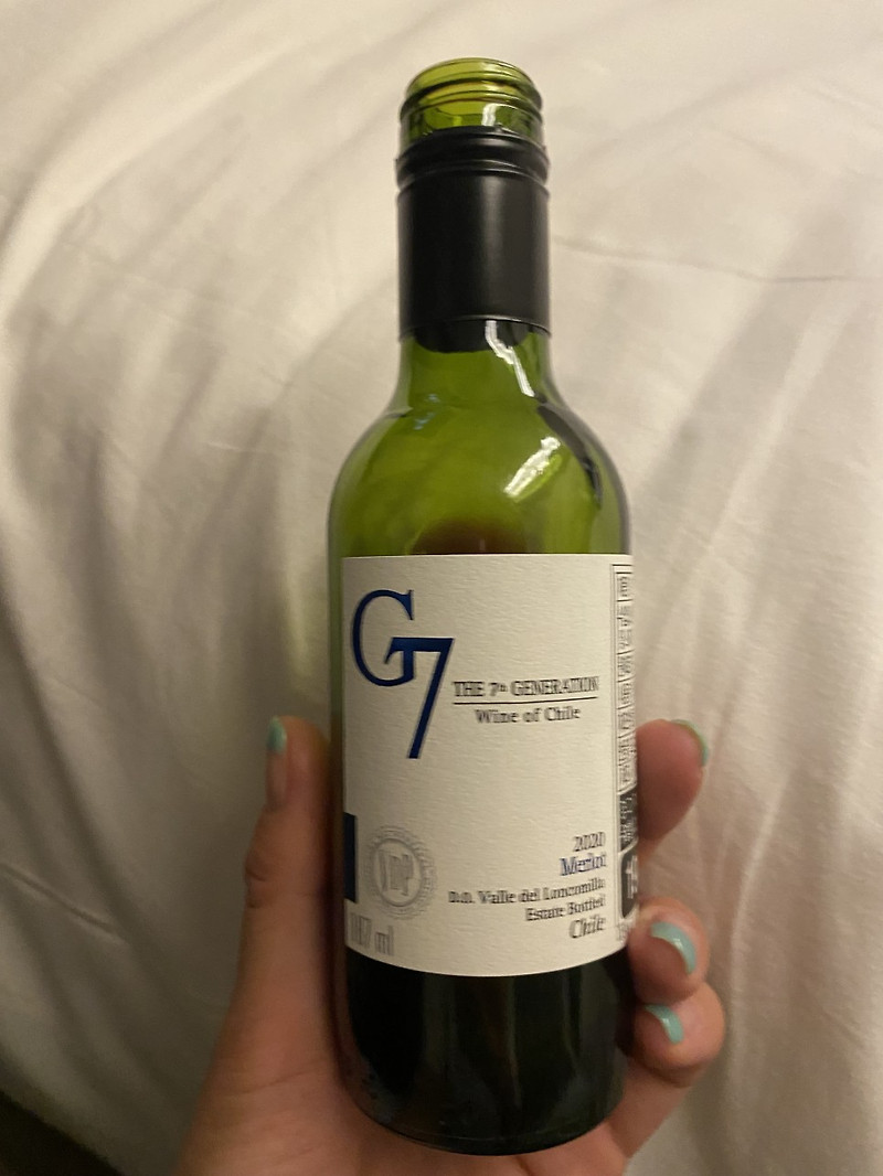 편의점 미니 와인 G7 2020 멜롯