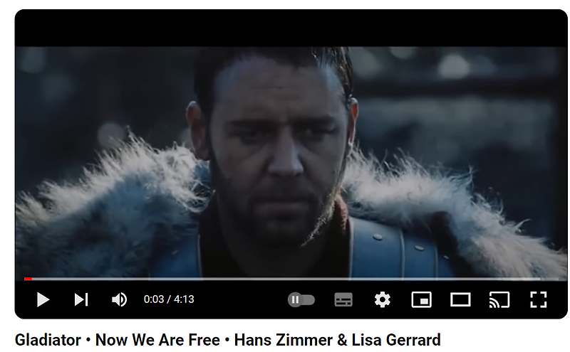 영화 글래디에이터 테마곡 Hans Zimmer & Lisa Gerrard Now We Are Free 듣기 가사