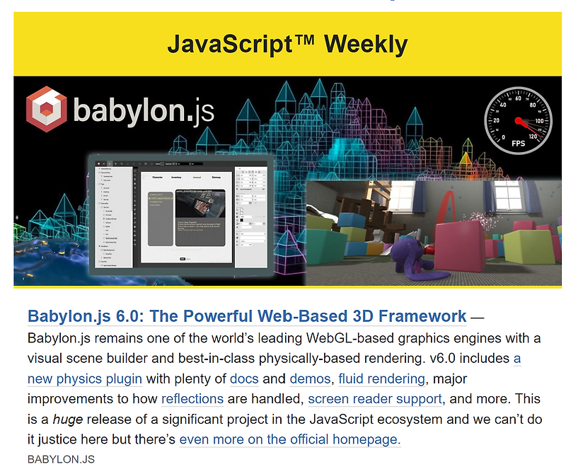 두레박 캠퍼스 :: [IT] Babylon.js 6.0 이제는 웹에서 3D의 시대가 오는건가?