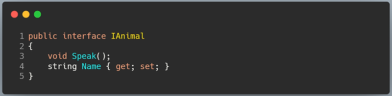 C# 인터페이스 (Interface)