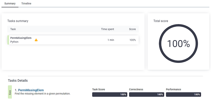 코딜리티 Time Complexity - PermMissingElem (파이썬)