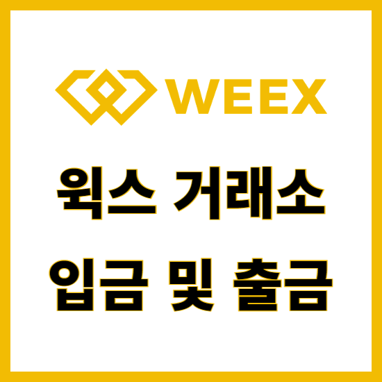 WEEX 입금 및 출금 방법 배워보기 윅스 2025