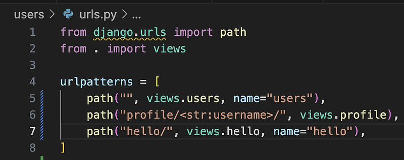 Django - URL Namespace