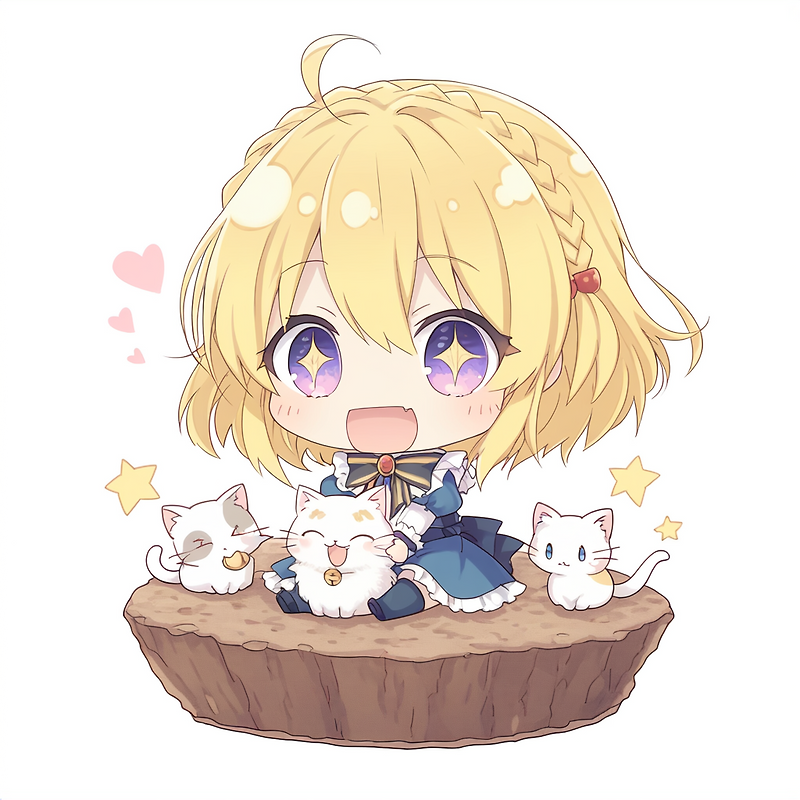 SD characters and cats 6