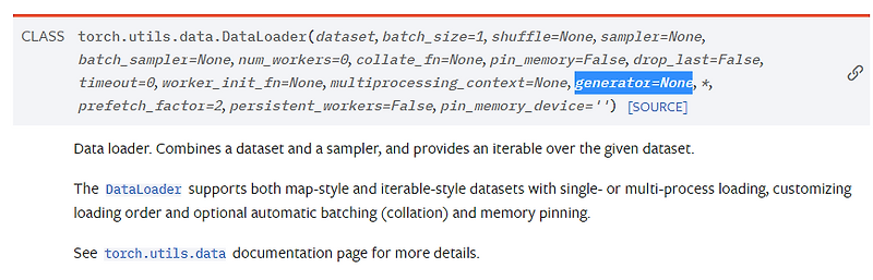 [PyTorch] DataLoader shuffle 기능 사용 시, RuntimeError: Expected a 'cuda' device type for generator ...