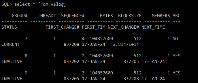 data file, redo log file 손상되지 않고 control file 손상되었을 경우