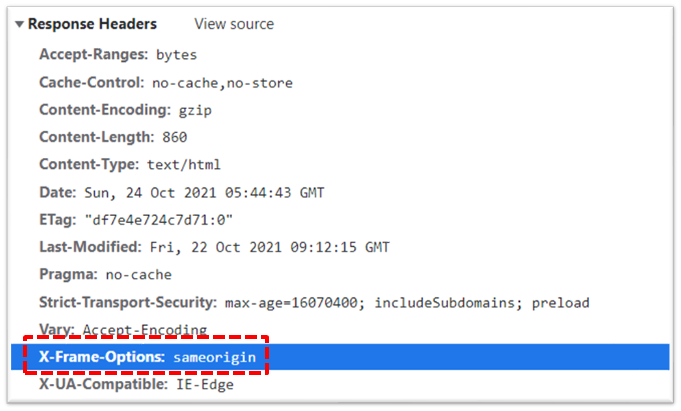 X-Frame-Options 설정으로 clickjacking 공격 예방하기