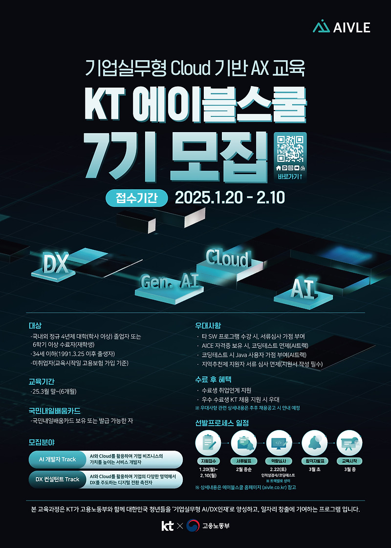 KT 에이블스쿨 7기 DX트랙 합격 후기