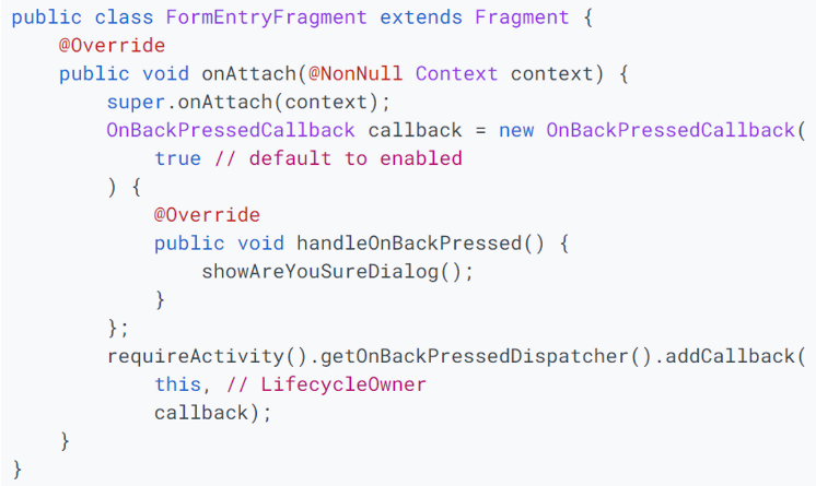 [Android] OnBackPressedCallback 사용하여 뒤로가기(Back Press) 구현하기