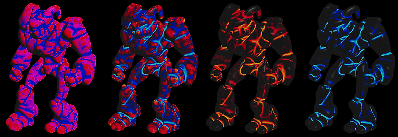 TWA 후디니 1 Volume_04 : 벡터 볼륨 Vol Trail, Gradient, Curvature