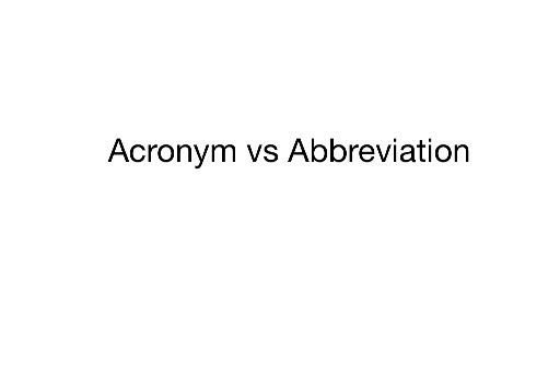 🌍 오늘의 언어 이야기: Acronym vs Abbreviation 🔍
