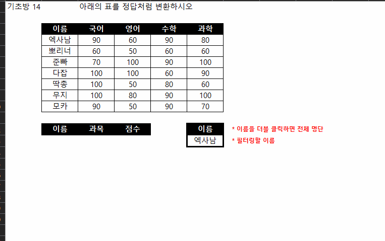 [기초방] VBA 100제 #14 [ 이벤트 필터링하기 ]