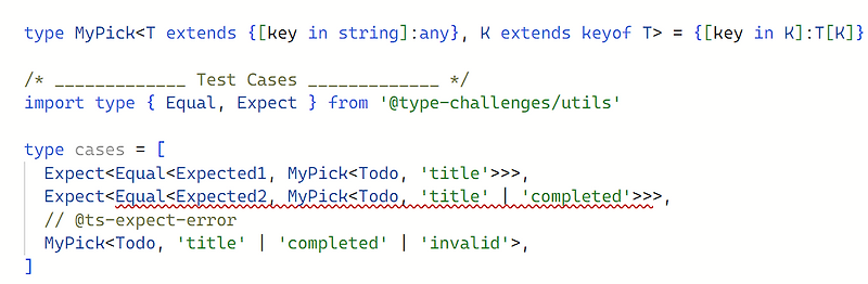 [Type Challenges] Pick - easy — My Dev History💻