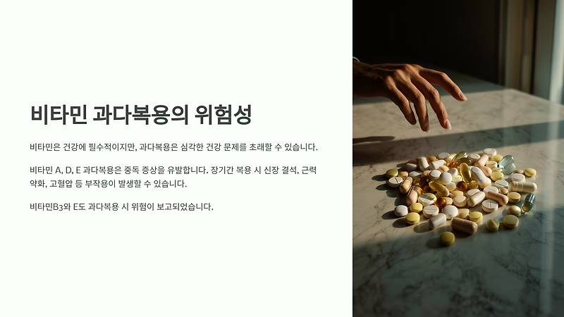 비타민 부작용, 몰랐던 진실 ⚠️