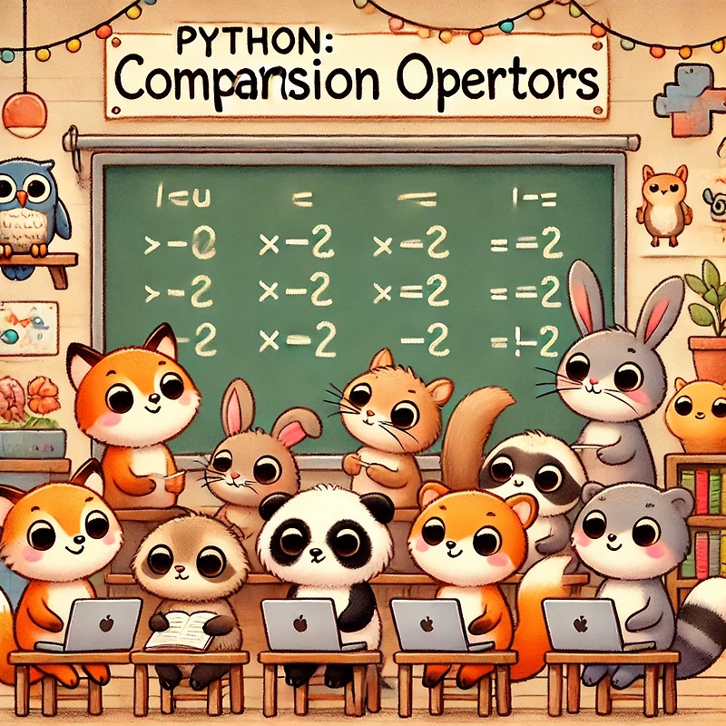 95. [Python] 프로그래밍 기본 사항 : COMPARISON OPERATORS (비교연산자)