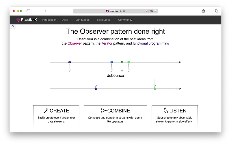 [Programming] 반응형 프로그래밍 - 2. ReactiveX — Swift Library