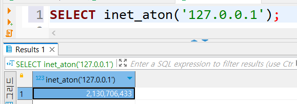 sql) ip값 변환 inet_ntoa inet_aton example
