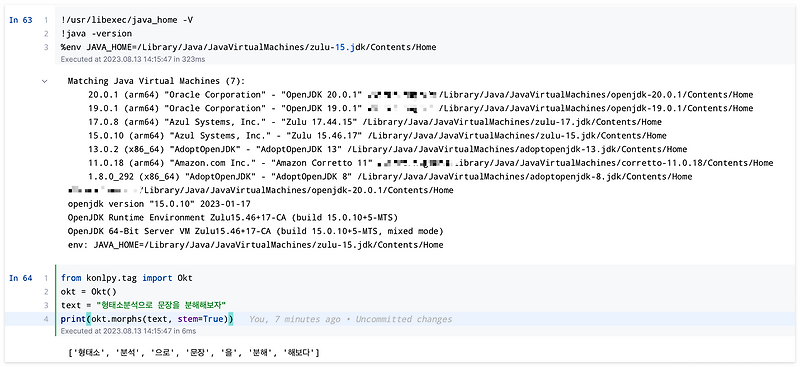 M1 맥북에서 Zulu 를 이용한 konlpy 환경 구성하기