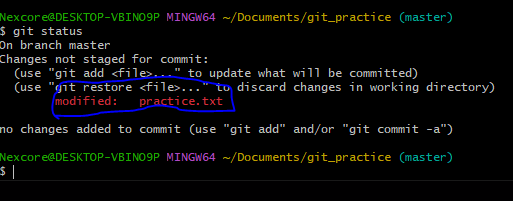 git add (feat. modified 파일)