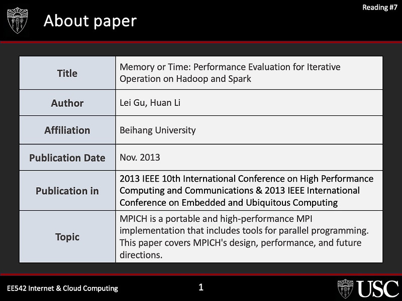 (Reading 07) Memory or Time: Performance Evaluation for Iterative ...