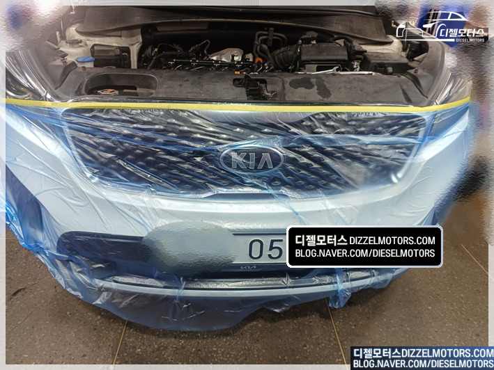 쏘렌토/엔진체크등 점등 증상 방문-DPF 탈거 클리닝,BBN 카본 수소 클리닝