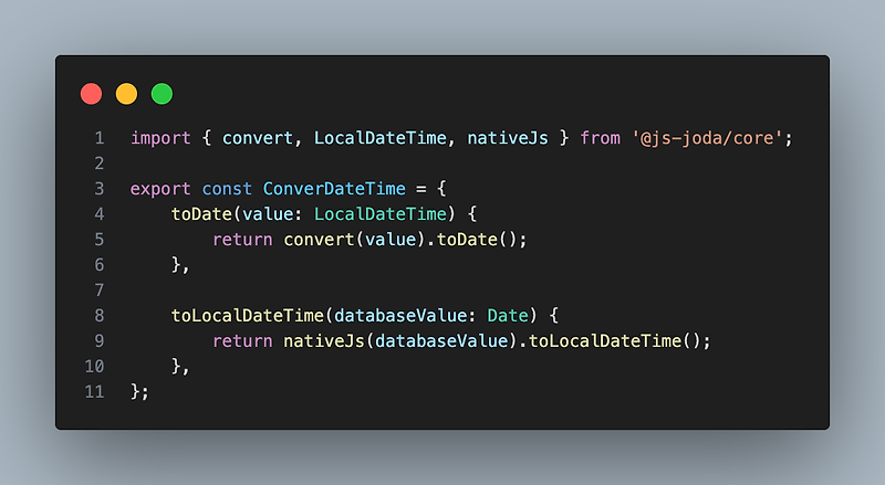 TypeOrm과 js-joda를 이용한 Date타입 대신 LocalDateTime 타입 사용하기 :: Dev갱이