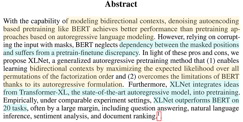 XLNet [Generalized Autoregressive Pretraining for Language ...