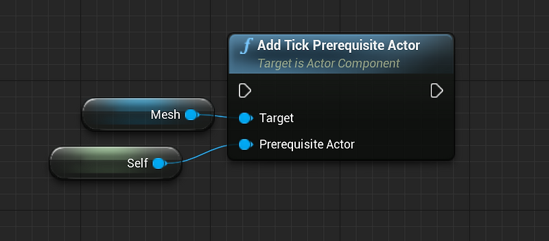 [UE4 함수] Add Tick Prerequisite Actor