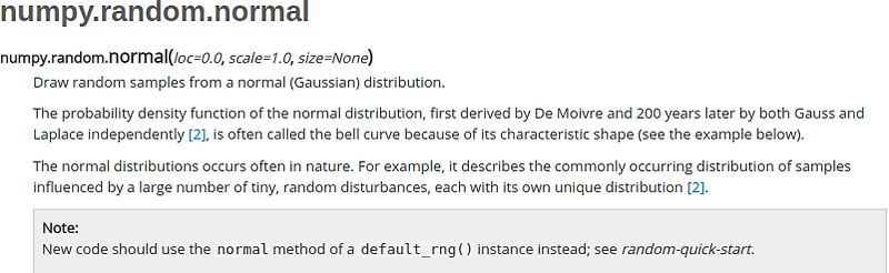 오늘의 numpy:numpy.random.normal함수