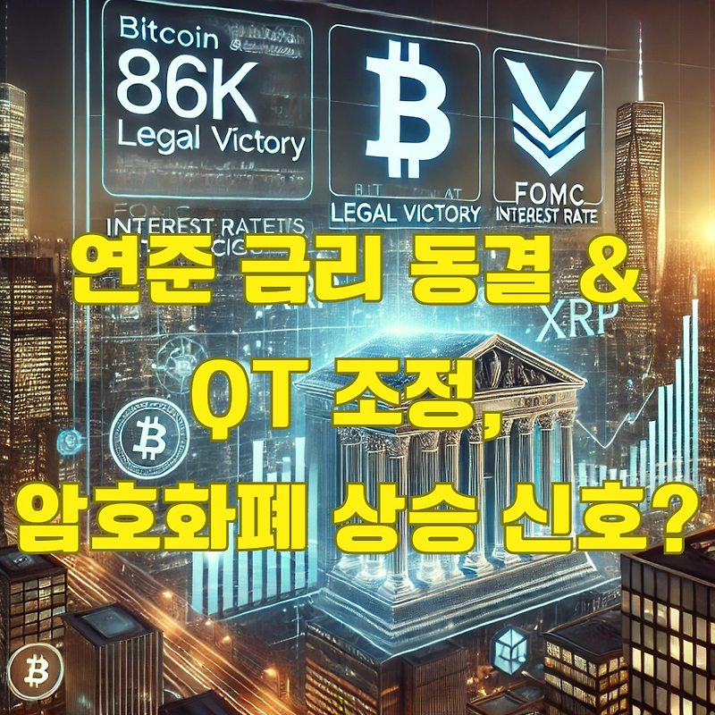 3월 FOMC 발표: 연준 금리 동결 & QT 조정, 비트코인·XRP 상승 이유는?