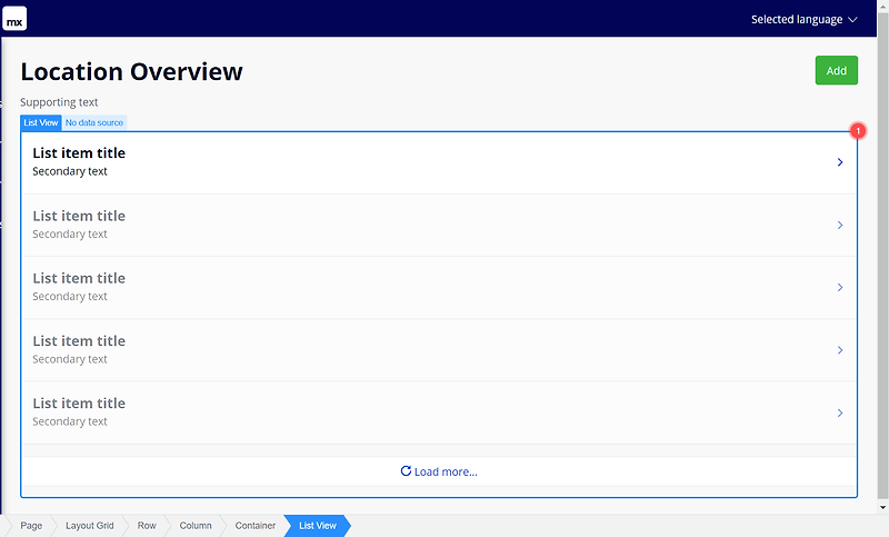 Mendix-Add Data to your App