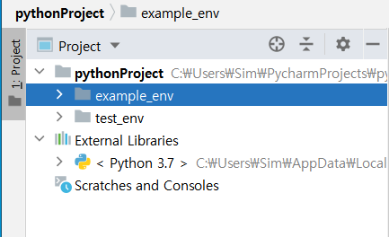 [python] 파이참 venv 가상환경 만들고 간단한 예제 코드 실행하기 (window 10) by bskyvision.com