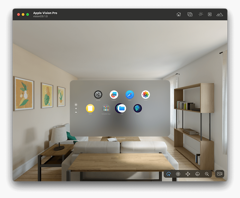 애플 비전 프로 (Vision Pro OS) Xcode 개발 샘플 테스트