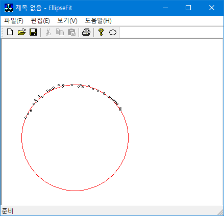 Geometry & Recognition :: Circle Fitting: Pratt