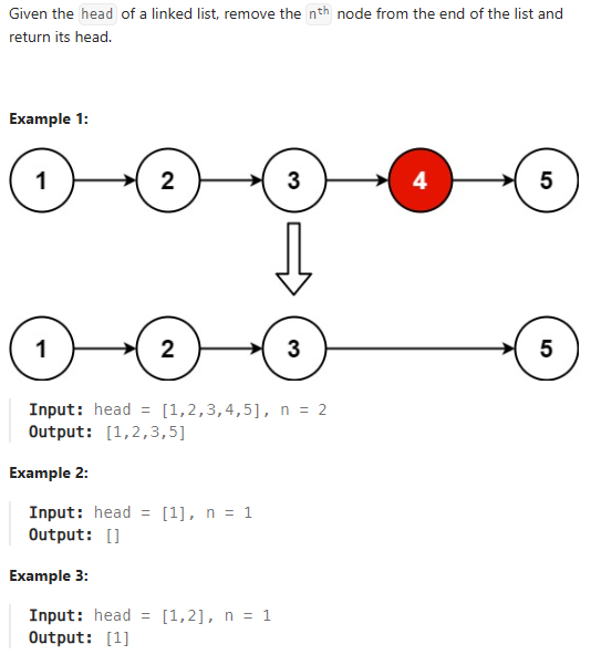 [Python] 19. Remove Nth Node From End of List