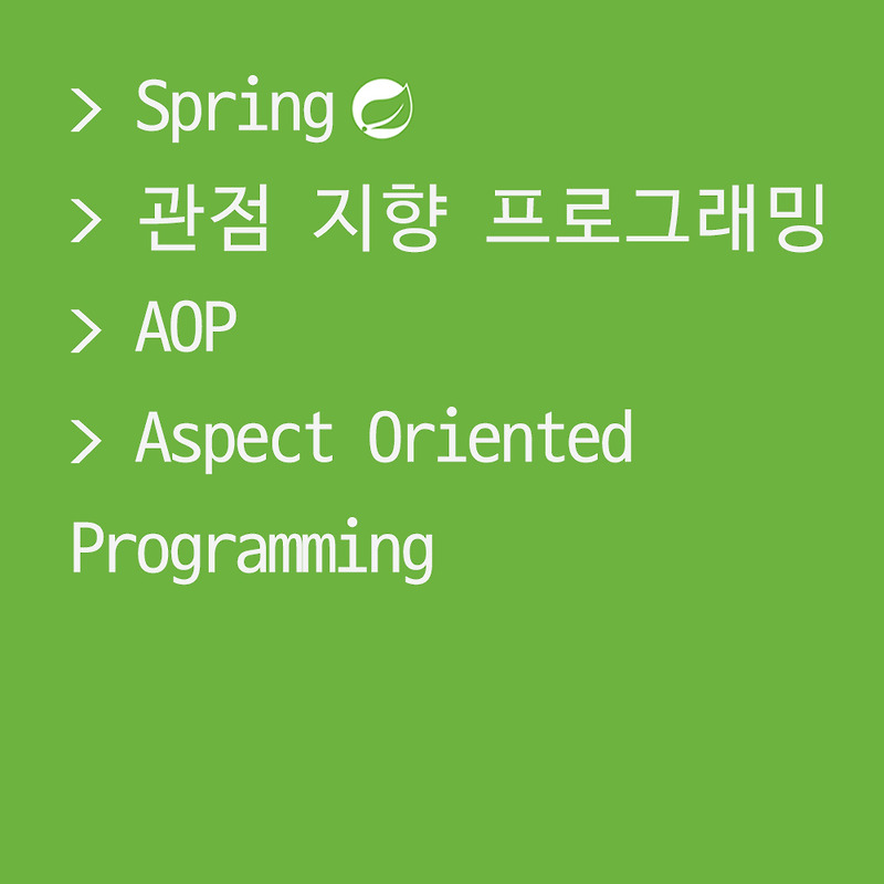 [Spring] 관점 지향 프로그래밍 AOP: Aspect Oriented Programming — Bible, Lee, Data
