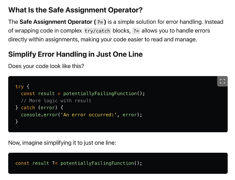 최신 ECMAScript 문법으로 알아보는 객체 deep copy와 error handling 연산자 소개 (structuredClone, ?=)