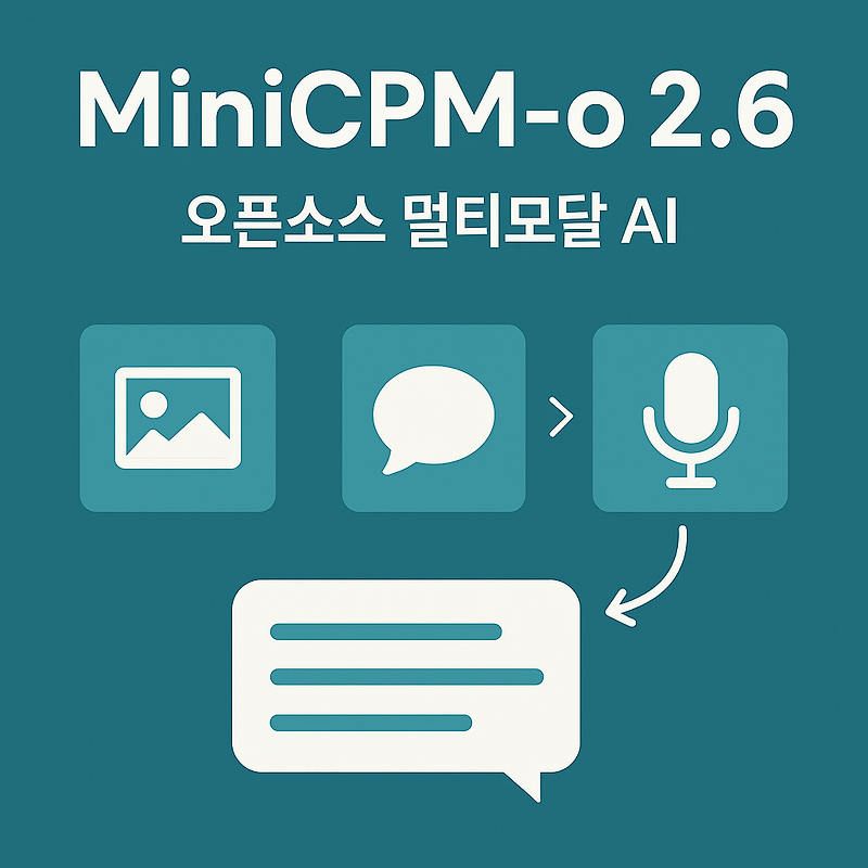 [오픈소스 AI] 음성 비서까지 가능한 멀티모달 AI 모델, MiniCPM-o 2.6를 소개합니다.