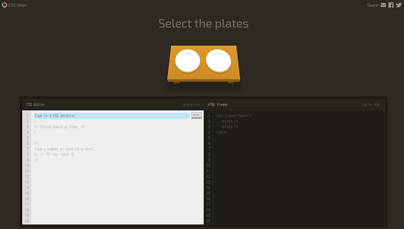 [html/css] 가상선택자 연습해볼 수 있는 사이트 CSS Diner — 💫 My Tech Blog