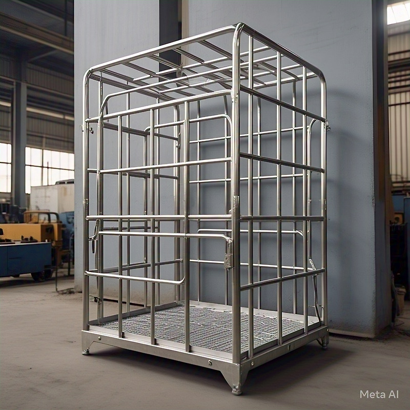 Aluminium Cage ladder