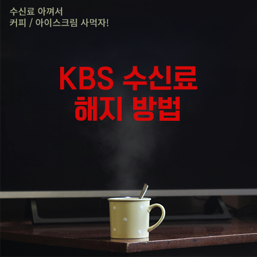 KBS 수신료 해지 방법, 2500원 아껴서 아이스크림 사먹자!