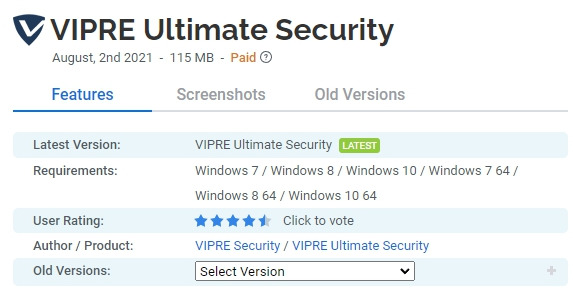 VIPRE Ultimate Security 무료 다운로드