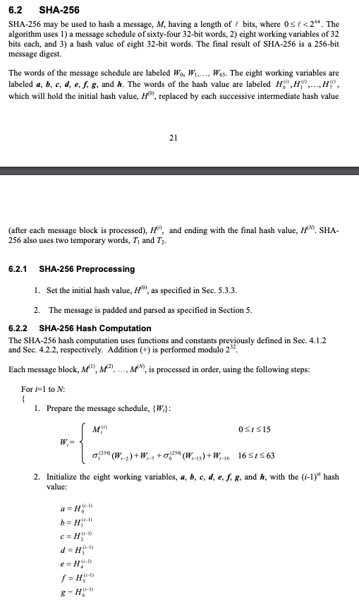 SHA-256 핵심, 요약, java 구현, 결론