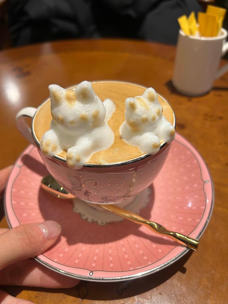 [도쿄카페/긴자카페] 귀여운 고양이 카푸치노가 있는 캔스커피 (Ken’s coffee)