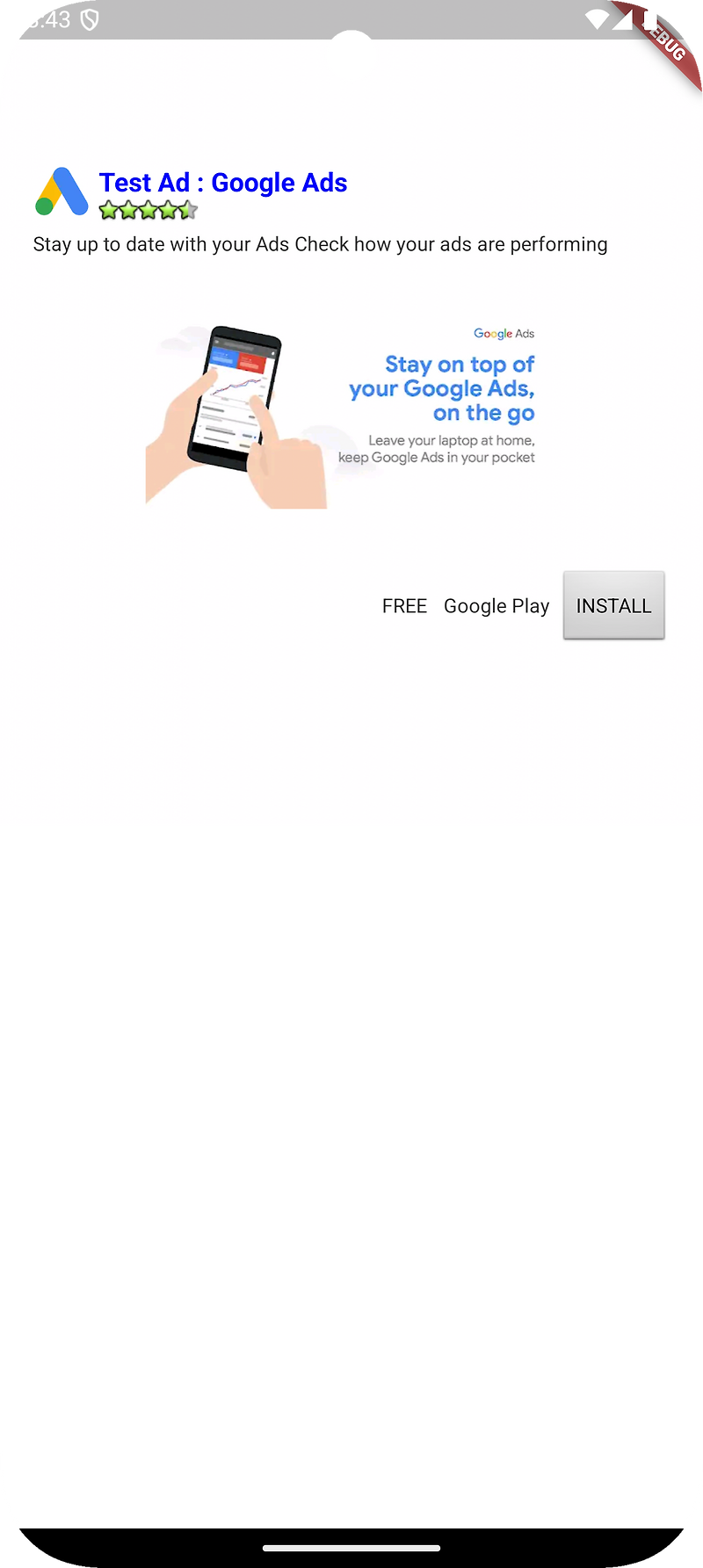 [flutter] Google AdMob Native Ads 적용하기-플랫폼별 설정(Android편)